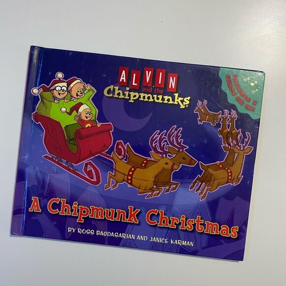 Toys | A Chipmunk Christmas Hard Cover Childrens Book Alvin And The ...